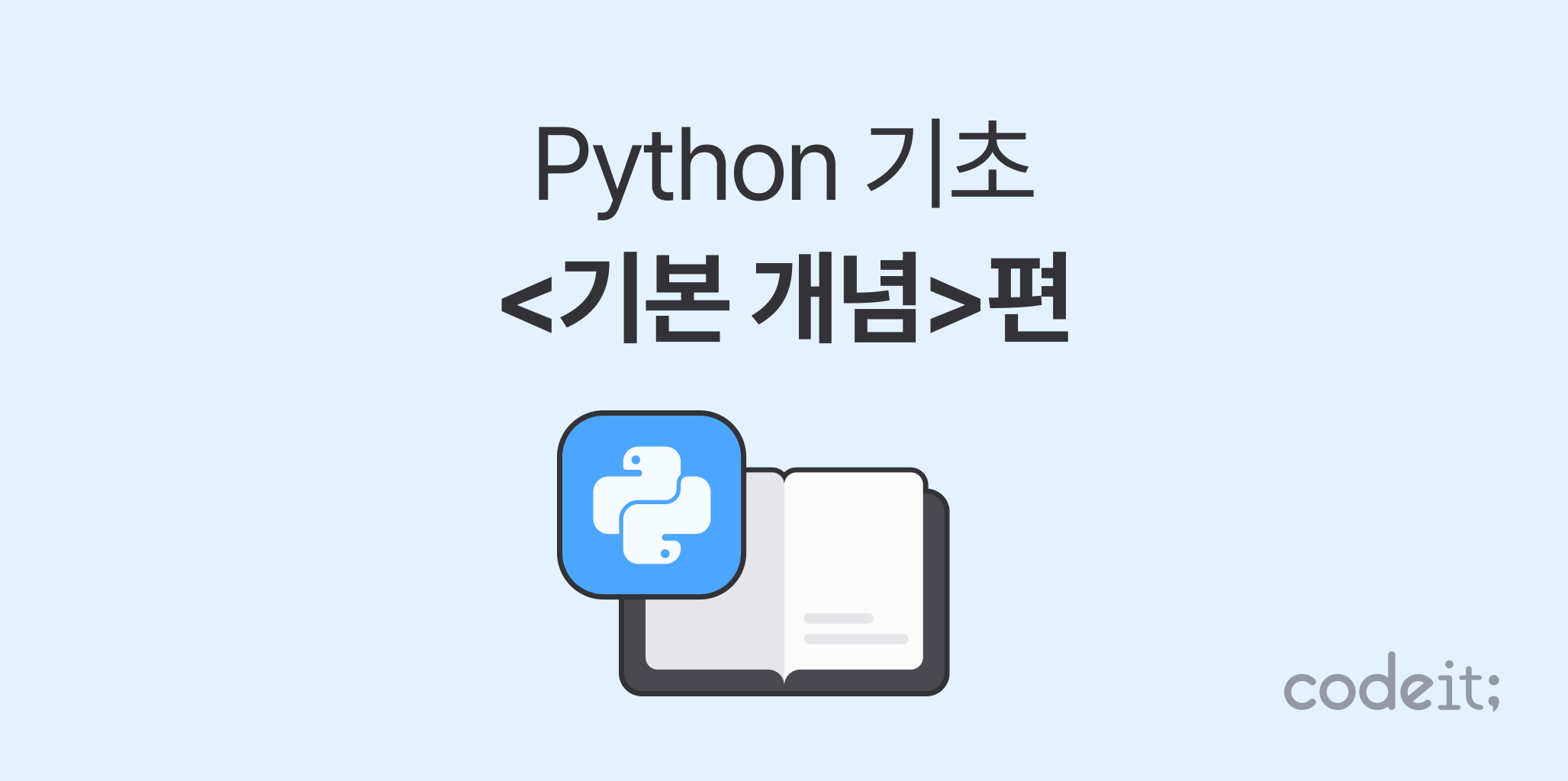 파이썬 기초 #1 기본 개념 (자료형, 추상화, 변수, 함수)